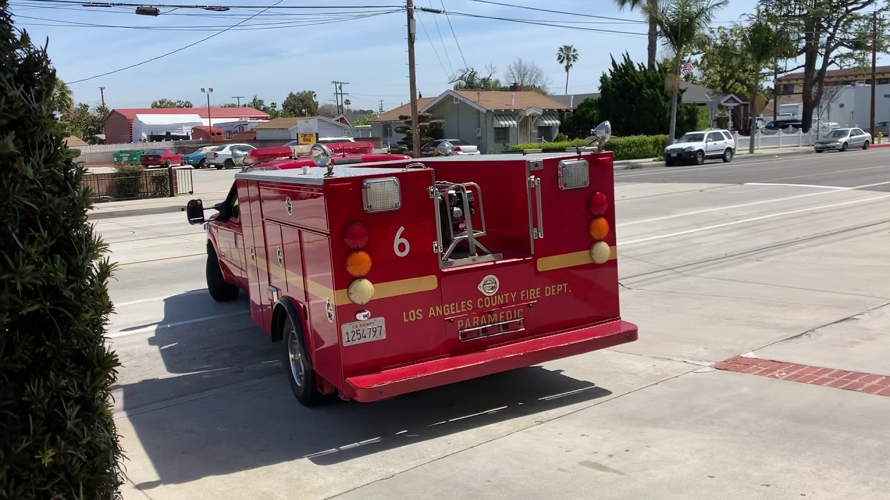 LACoFD reserve squad 6 responding - YouTube