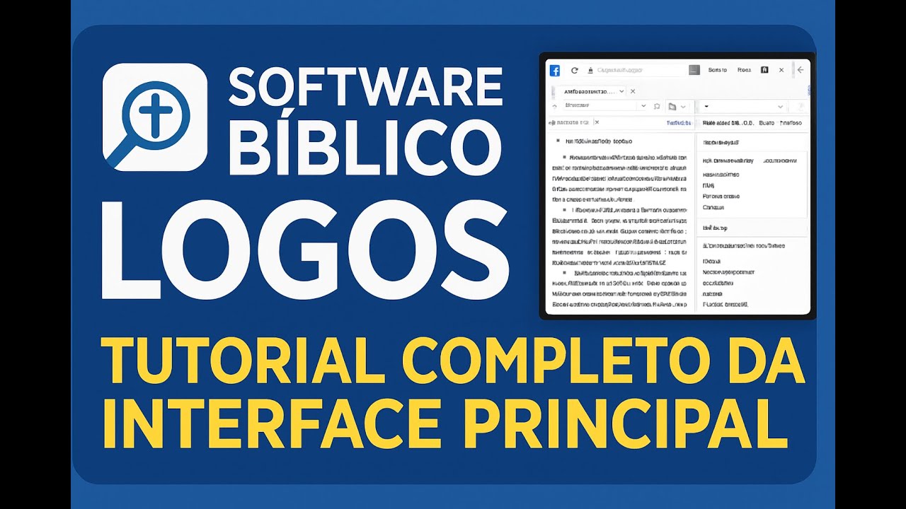 Software Bíblico LOGOS: Tutorial Completo da INTERFACE Principal - YouTube