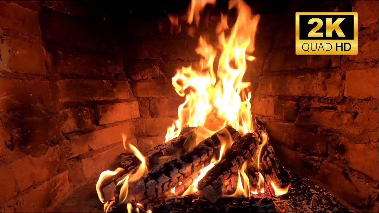 Chaleur et Sérénité: Un feu de cheminé en 2K - YouTube