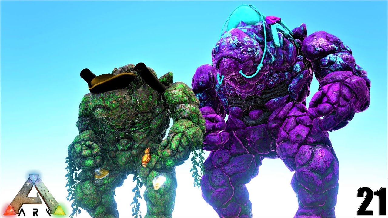ARK: Survival Evolved - FABLED ROCK ELEMENTAL & CAPTAIN BLACK BOULDER ...