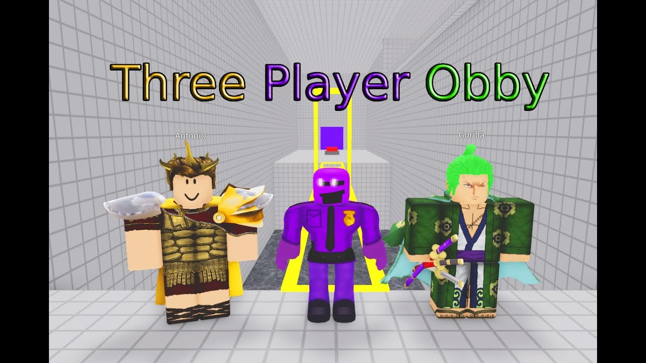 Three Player Obby w/Antonio & Gorilla - YouTube