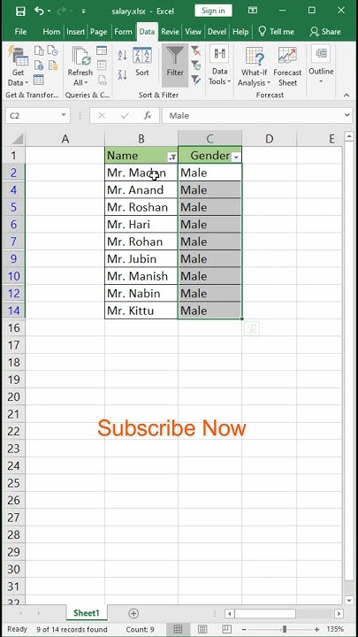Tricks to Fast Write Gender in Excel | Excel Tutorial to Fast Write Gender #excelgendertutorial ...