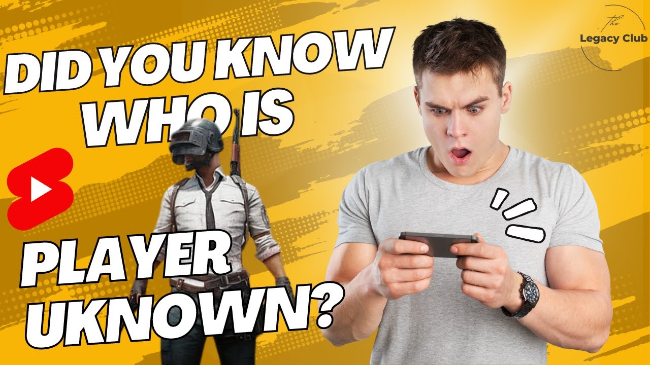 Did You Know Who Is Player Unknown In PUBG Game? #playerunknown # ...