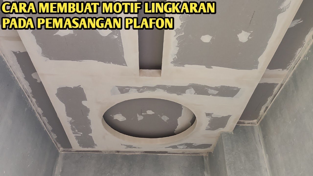 Cara Membuat Motif Lingkaran Pada Plafon Model Drop Ceiling - YouTube