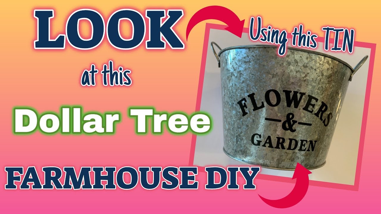 LOOK at this QUICK & EASY DOLLAR TREE FARMHOUSE DIY using these TINS ...