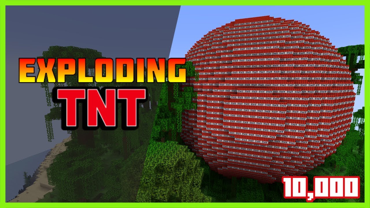 Minecraft - Exploding 10,000 TNT Blocks #meme - YouTube