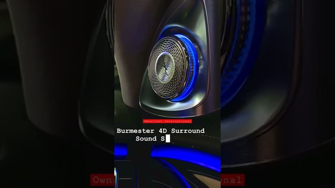 The Burmester 4D Surround Sound System with its 16 speakers 4D Speakers ...