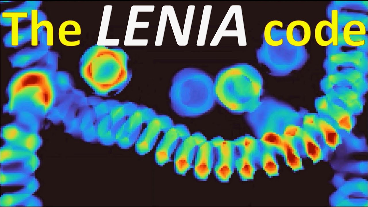 The LENIA Universe - Run the code yourself ! Its easy !! - YouTube