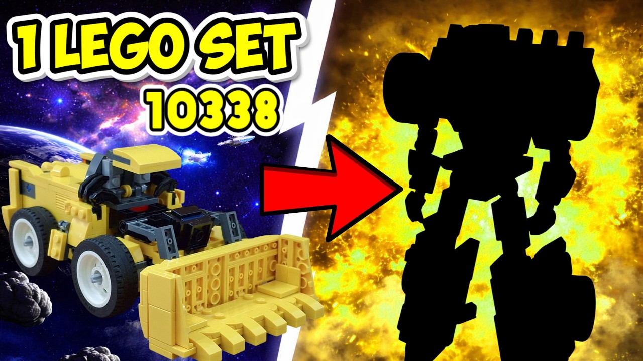 Transformer Scrapper / Excavator ,alternative built of LEGO Icon 10338 ...