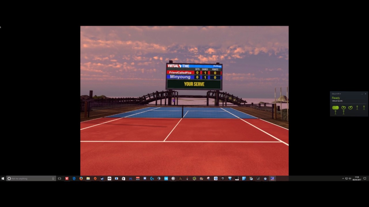 Virtual Sports VR Tennis gameplay on Oculus Rift - YouTube
