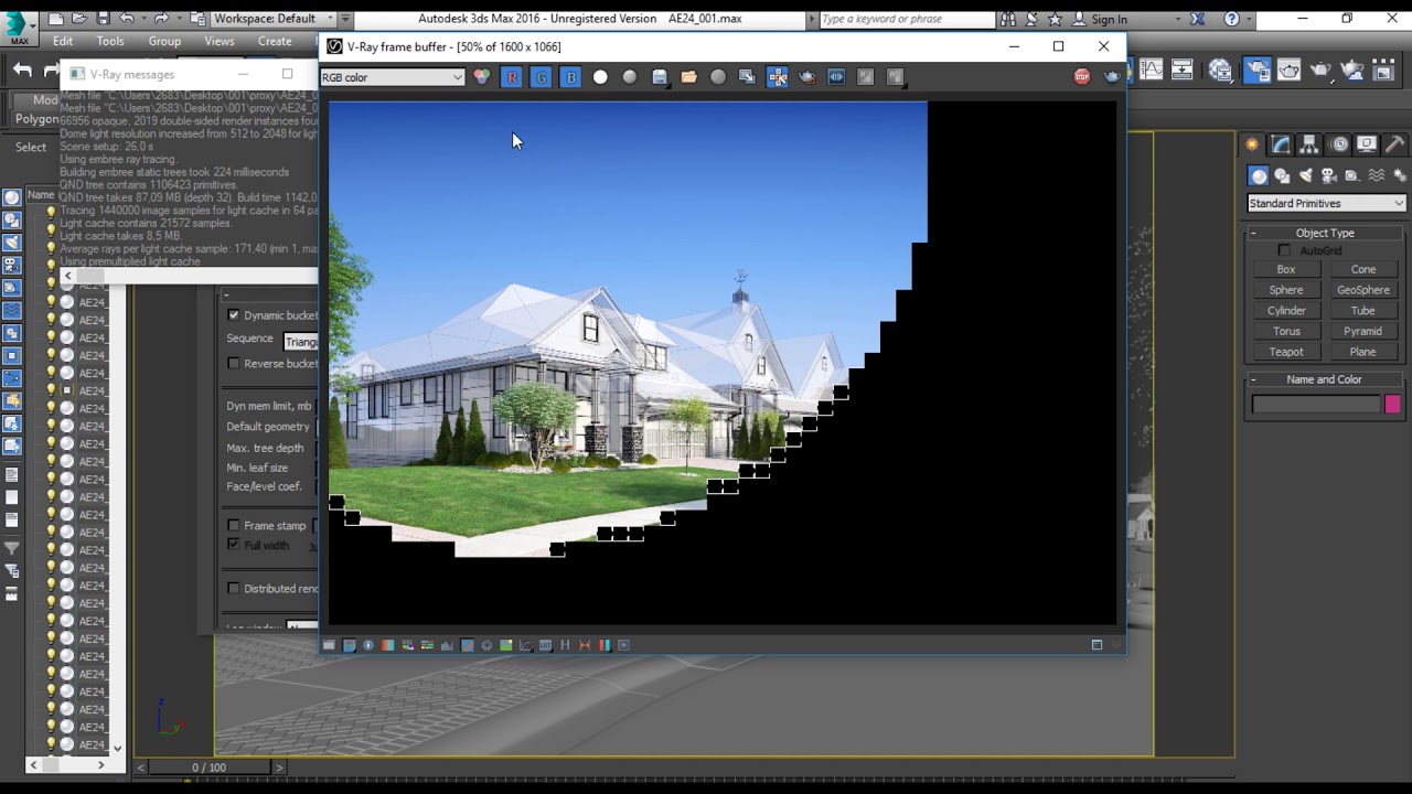 xeon w-2145 3dmax vray cpu test - YouTube