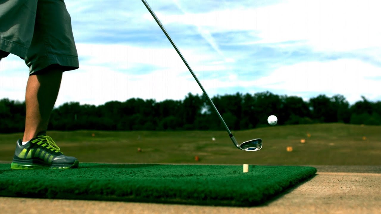 Free Slow Motion Footage: Driving Range Tee Shot - YouTube