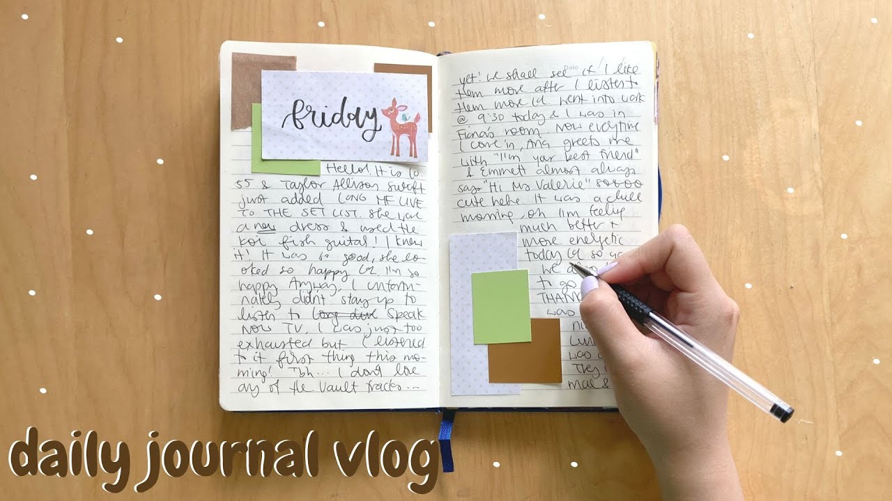 daily journal vlog | how i journal everyday! - YouTube