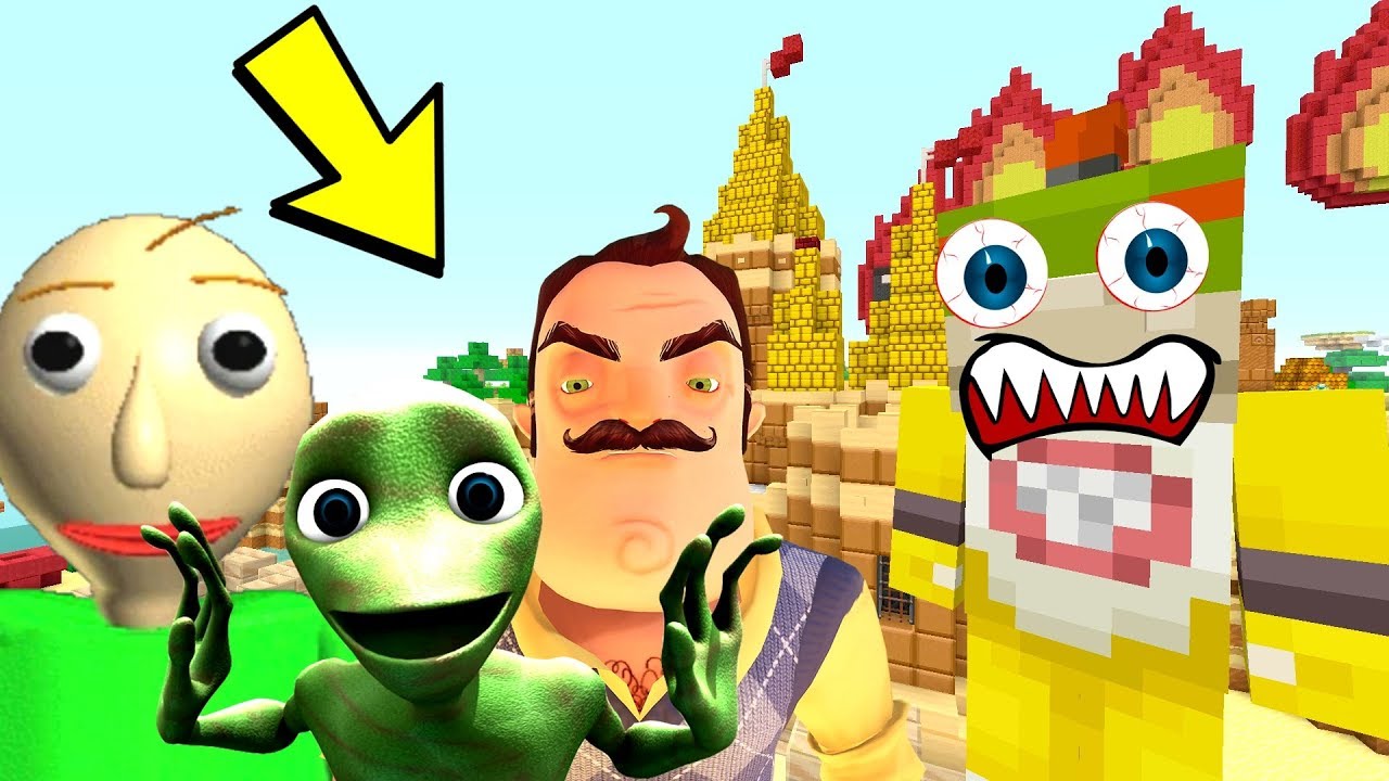DAME TU COSITA, BALDI BASICS AND HELLO NEIGHBOR! | Nintendo Fun House ...