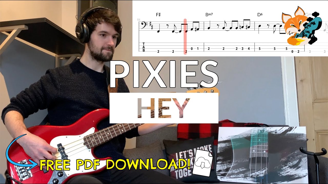 Pixies - Hey (Bass Cover) | Bass Tab Download - YouTube