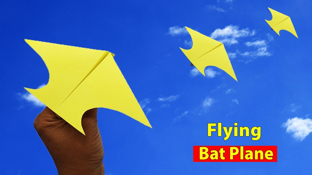 How to Make a Paper Plane Fly Like a Bat | Flying Paper Plane Like Bat ...