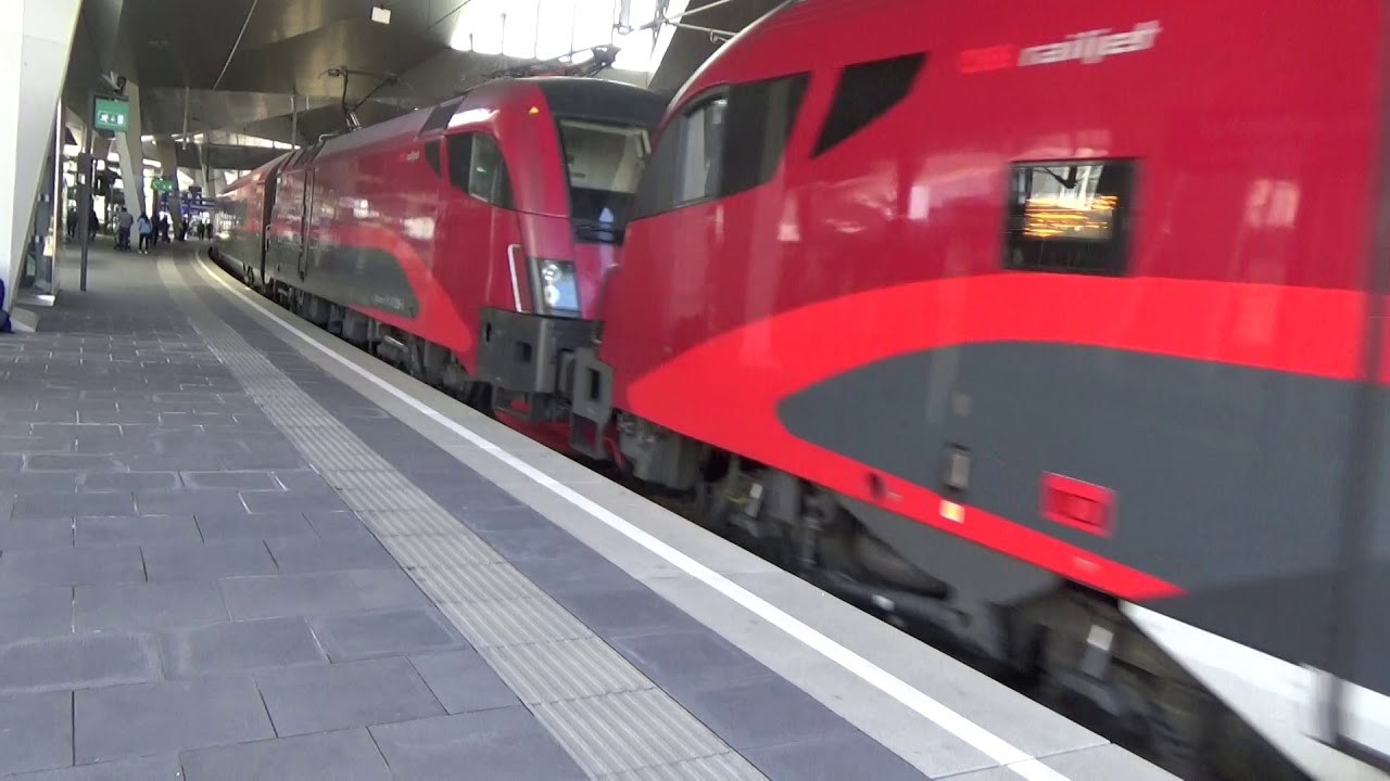 railjet xpress 862/railjet xpress 62 Wien Hbf - YouTube