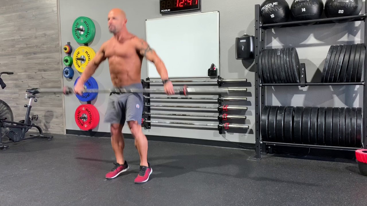 Hang Snatch pull (hip contact emphasis) - YouTube