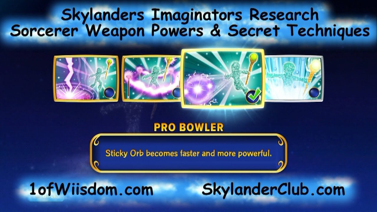 Skylanders Imaginators Research: Sorcerer Weapon Powers and Secret ...