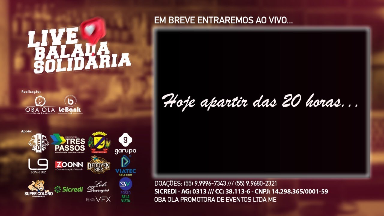 Live Balada Solidária / Oba Ola / Le Bank - YouTube