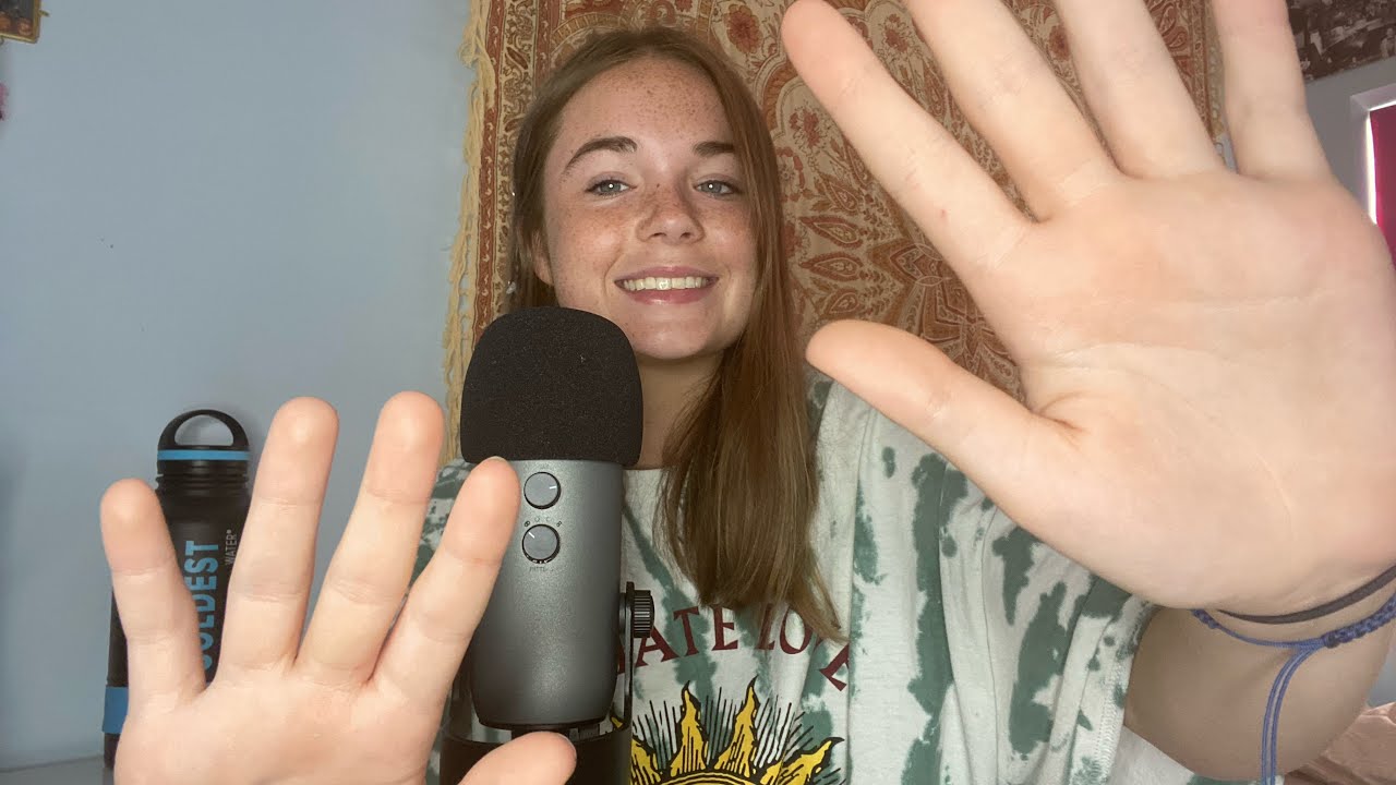 ASMR FACE TOUCHING AND MOUTH SOUNDS (super tingly) - YouTube