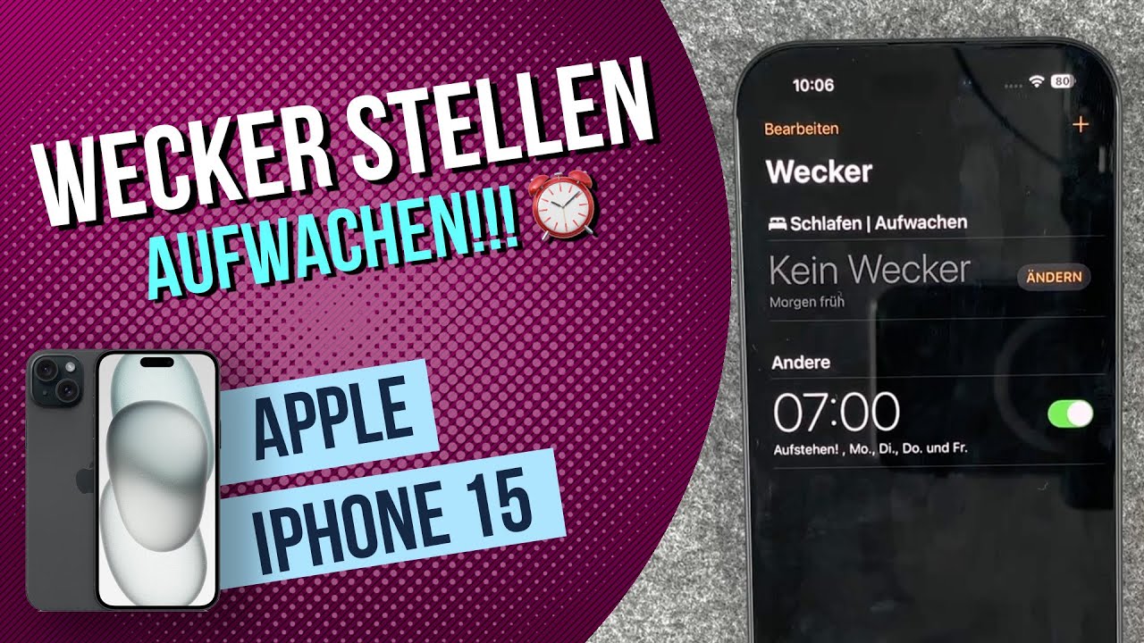 iPhone 15 - Wecker stellen / Wecker programmieren • 💻 • ⏰ • 🛌 ...
