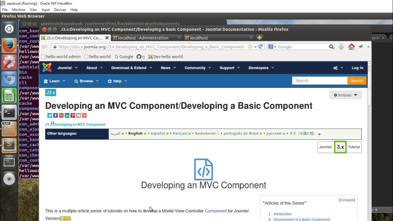 Joomla Tutorial MVC Component step 1 basic component - YouTube