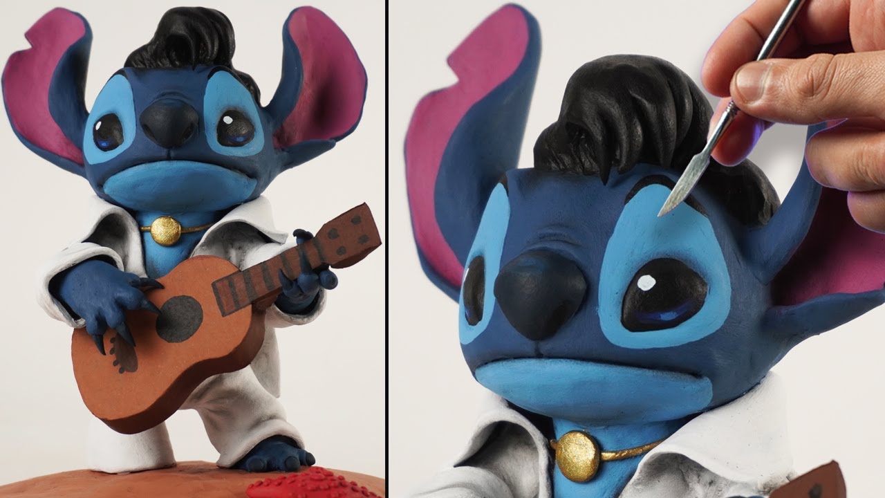 Sculpting STITCH As Elvis Presley | Disney Lilo And Stitch - YouTube