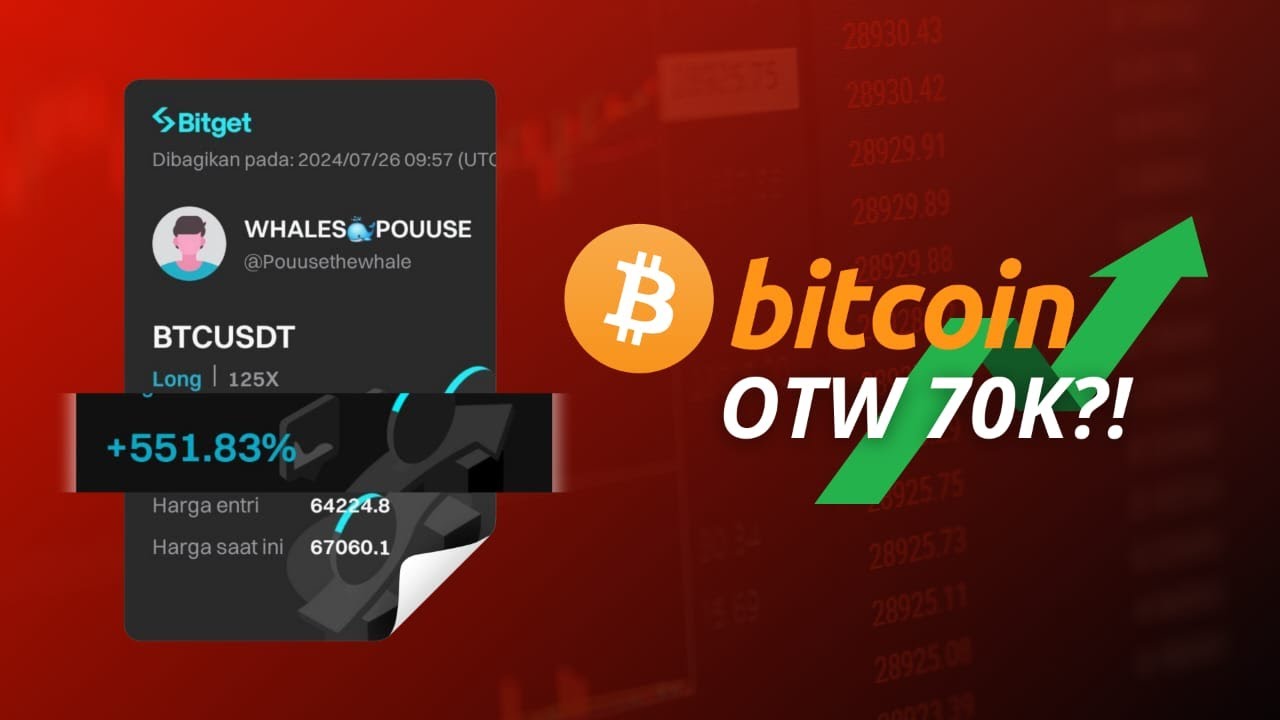 $BTC OTW 70K$ ? ANALISA $BTC PRICE ACTIONS !!! CUAN 500% - YouTube