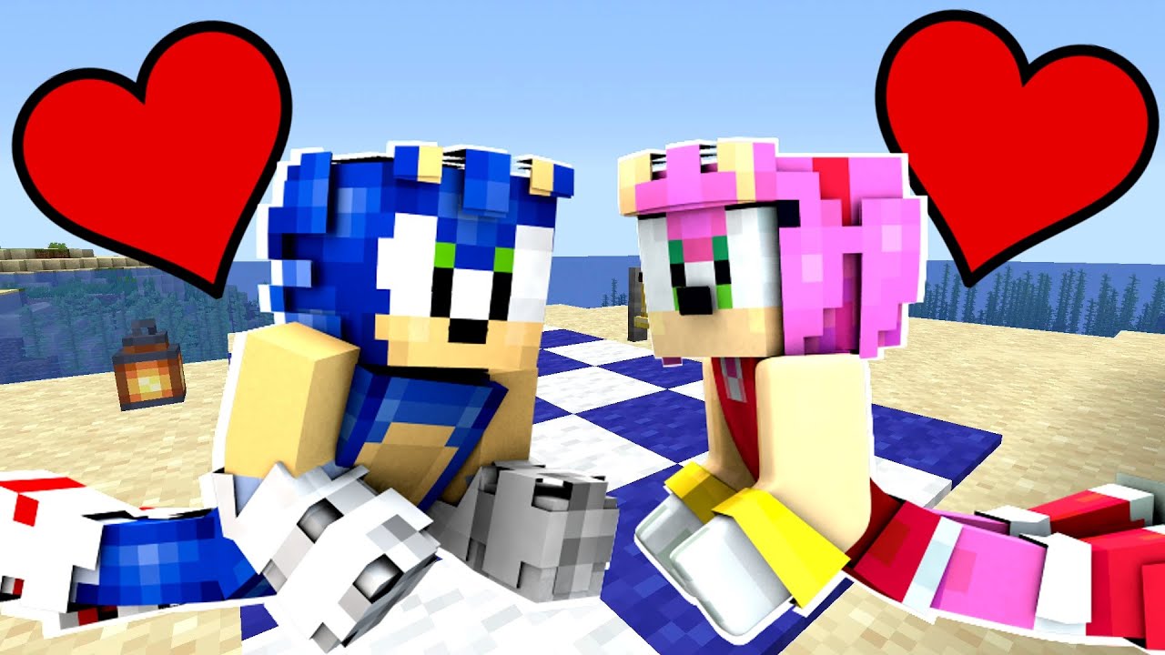 Minecraft Fun House - SONIC AND AMY'S ROMANTIC DATE! [34] - YouTube