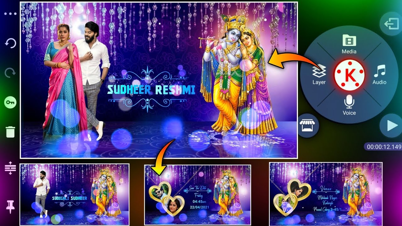 Best Engagement video editing in Kinemaster Ring Ceremony video editing ...