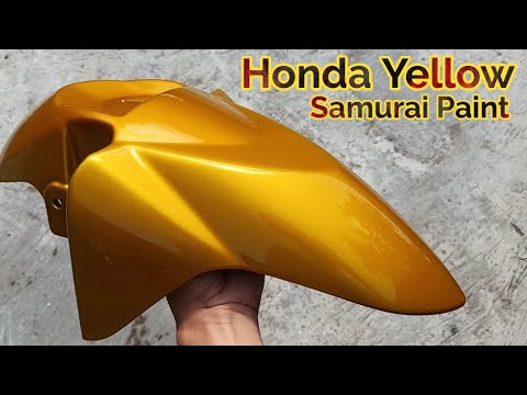 Honda Yellow Samurai Paint - YouTube