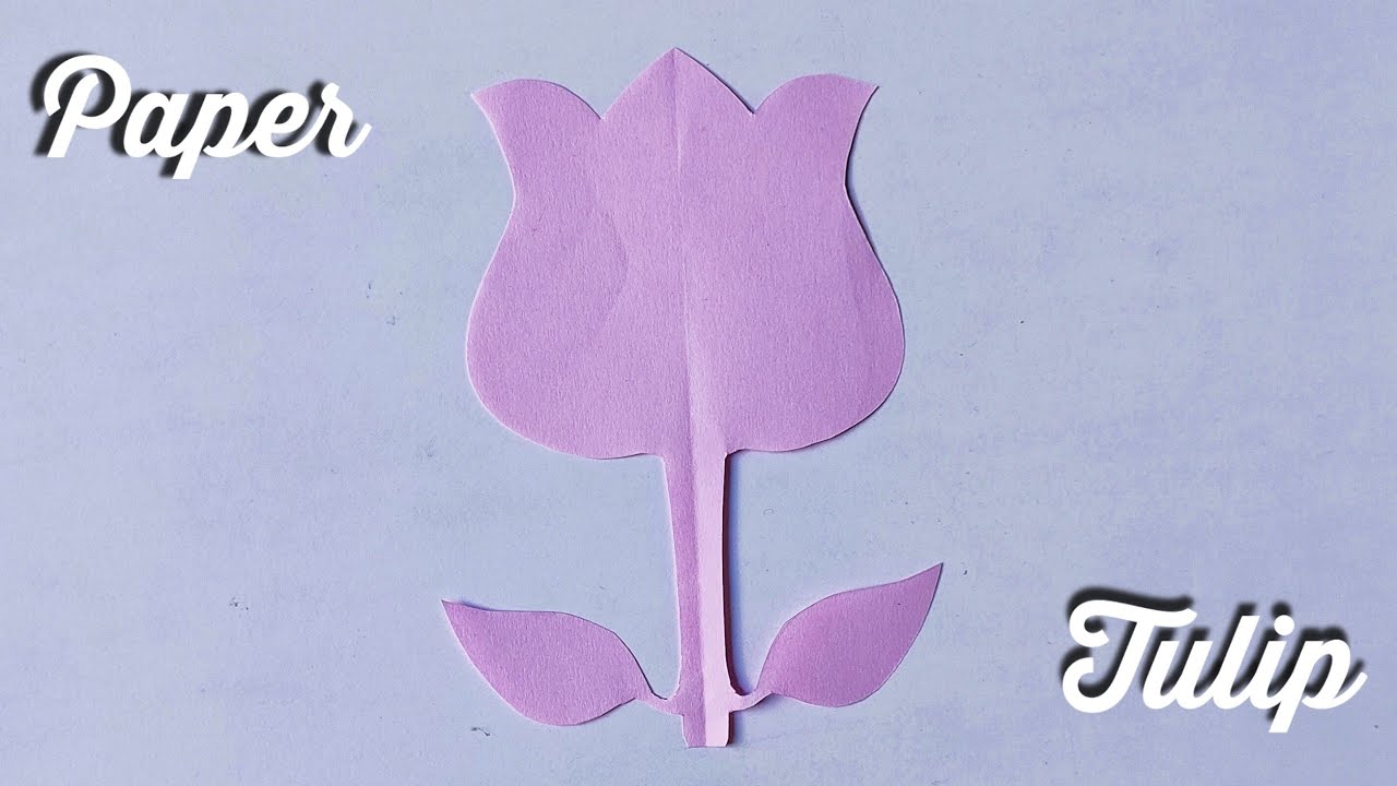 How to Make Paper Tulip | How to Cut Paper Flower | Paper Flower - YouTube