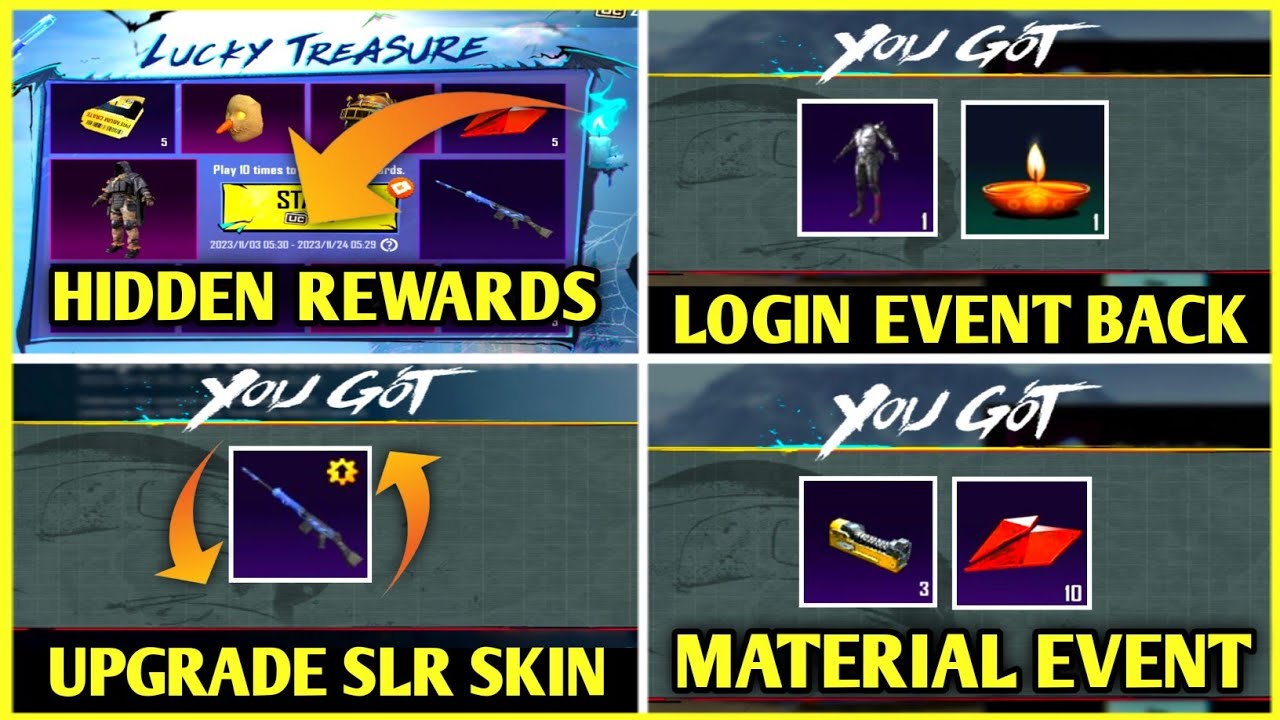GET FREE HIDDEN REWARDS IN BGMI😍 | UPGRADE SLR SKIN | GET PERMANENT ...