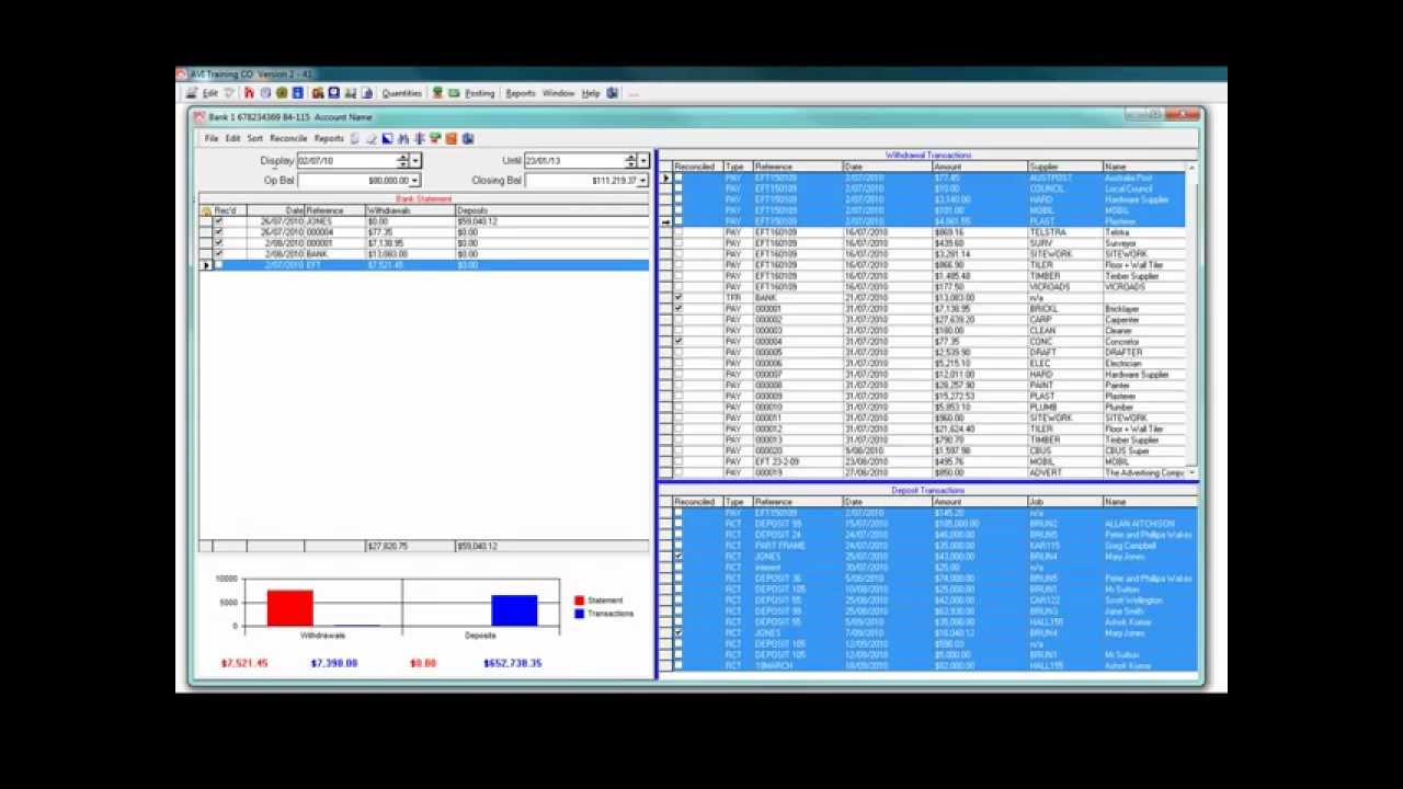 B-0172 Bank Reconciliation Basics - Databuild Software Training Video ...