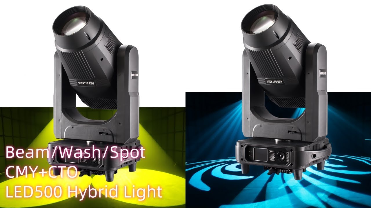 Ace 500 BSW LED Hybrid Light With CMY+CTO LED Hybrid Light - YouTube