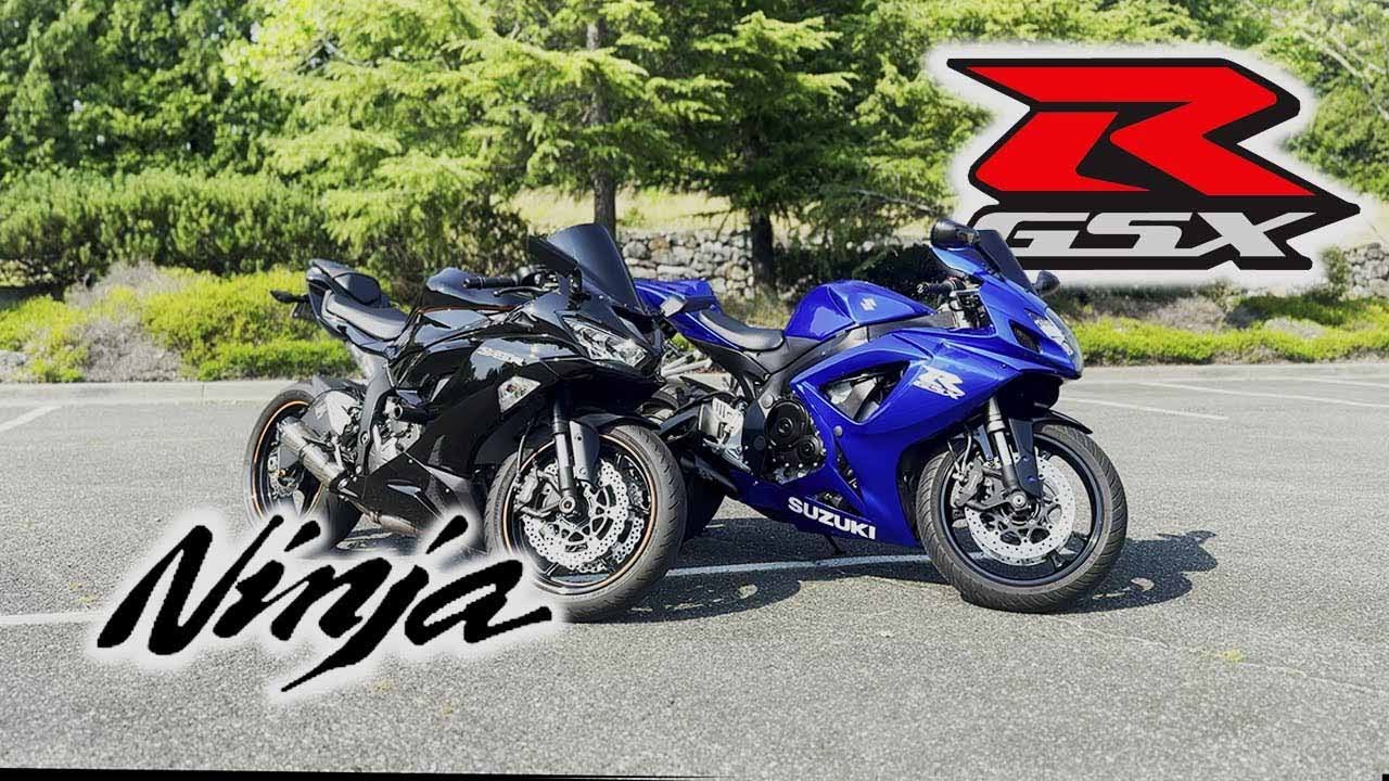 Suzuki GSX-R dando um role com a Kawasaki ZX6R 636! - YouTube