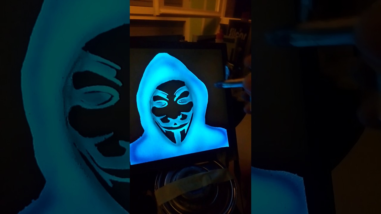 light emitting paint EL electroluminescent - YouTube