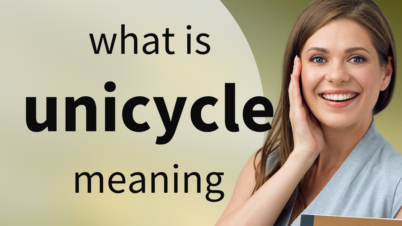 Unicycle • what is UNICYCLE definition - YouTube