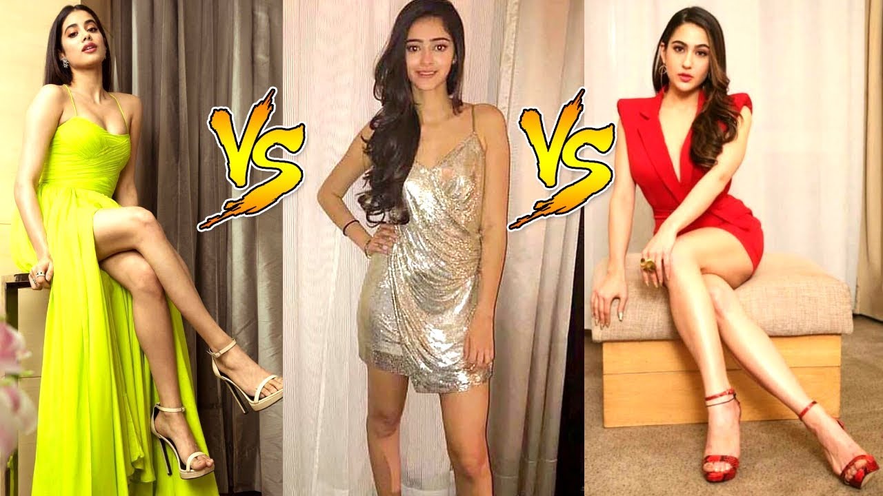 Jhanvi Kapoor Vs Sara Ali Khan Vs Ananya Pandey | Who Looks More STUNNING - YouTube