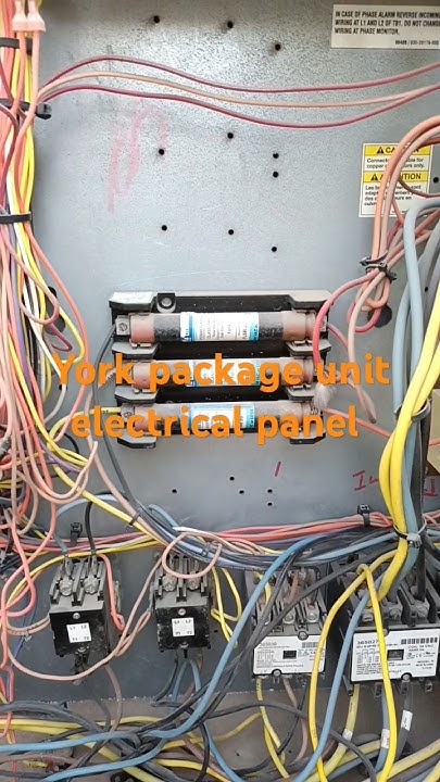 York package unit electrical panel - YouTube York package unit electrical panel - YouTube