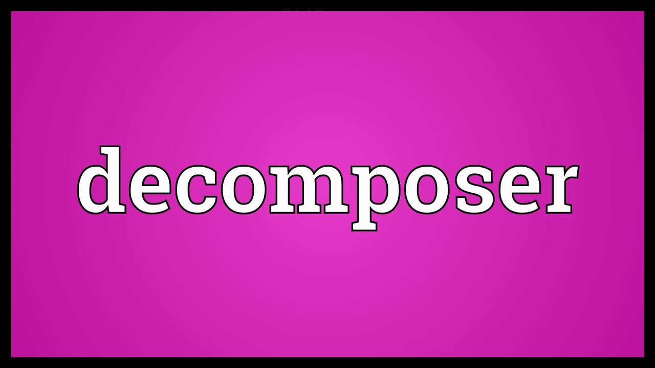 Decomposer Meaning YouTube decomposer-meaning-youtube
