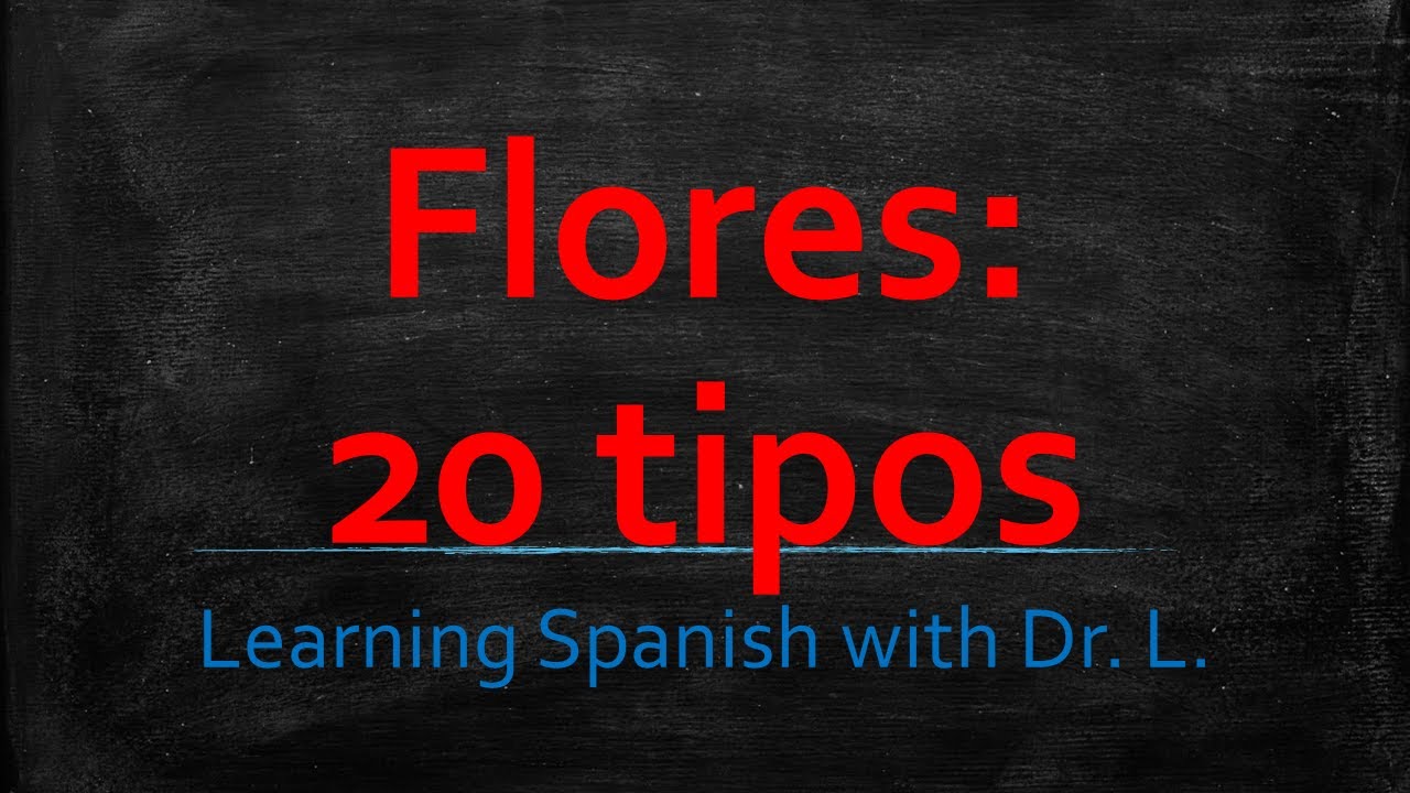 Learn 20 flowers in Spanish : Aprende 20 flores en inglés - YouTube