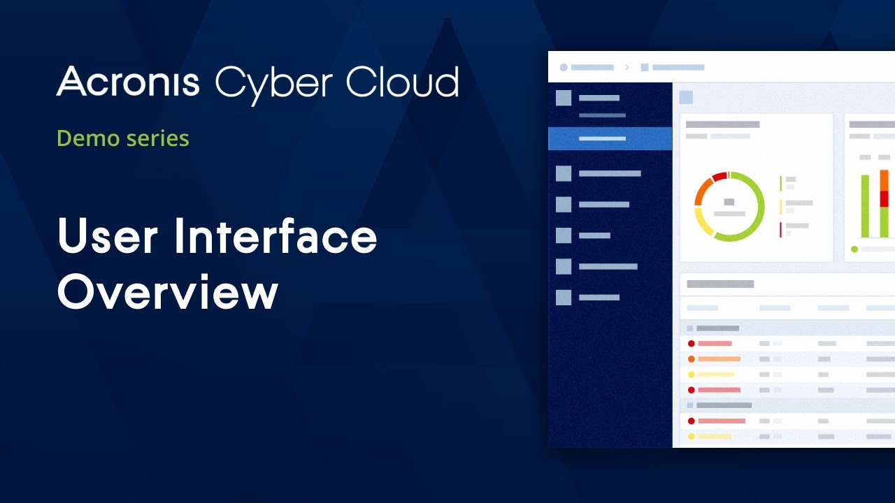 User Interface Overview | Acronis Cyber Backup Cloud | Acronis Cyber ...