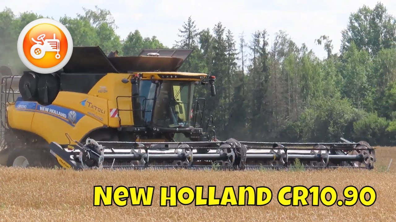 Harvest 2024 | New Holland CR10.90 combine & MacDon FD241 header - YouTube