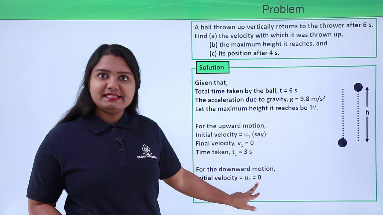 Class 9th – Free Fall Problem-2 | Gravitation | Tutorials Point - YouTube