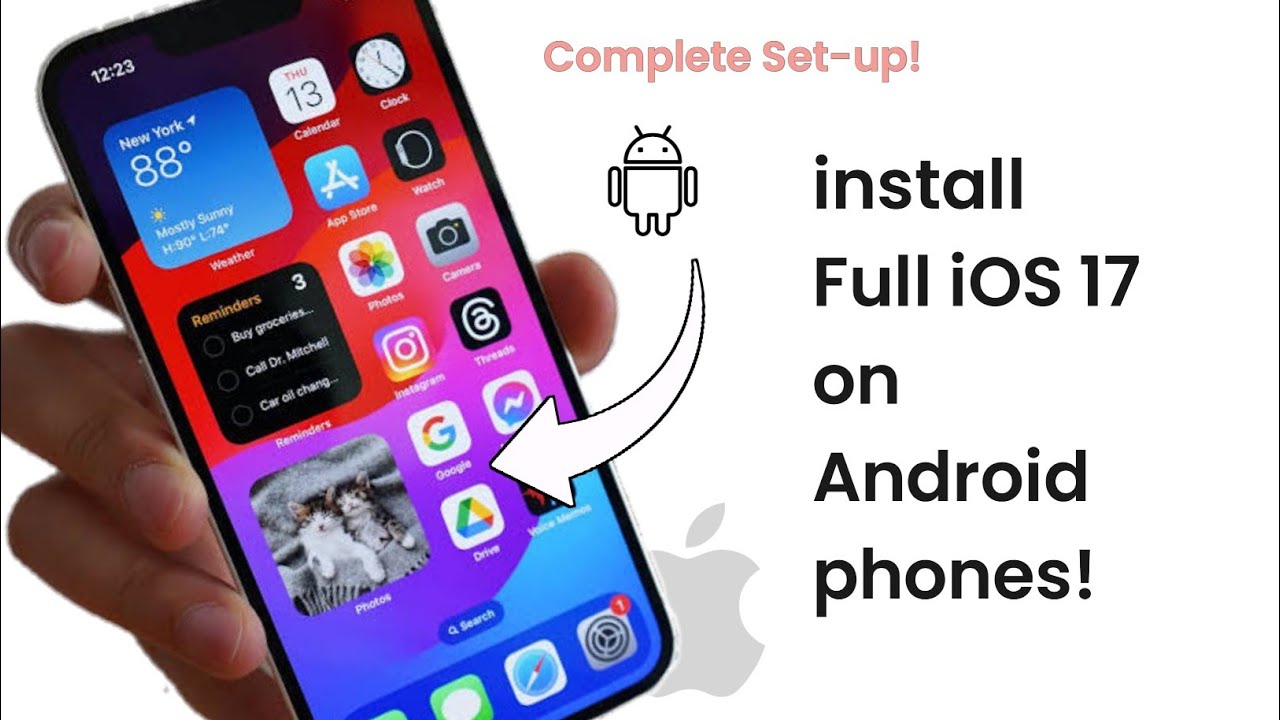 Full iOS 17 Set up in Any Android | Complete video 🍏 - YouTube