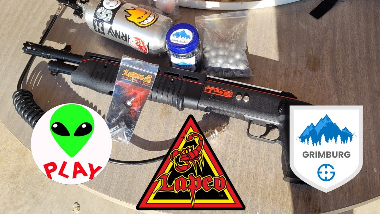 Modified T4E HDB68 Lapco Remote Line Adapter Heavy ammo HPA Chrono ...