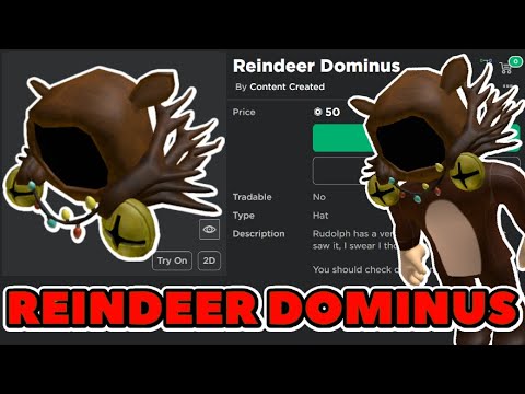 Roblox UGC Reindeer Dominus *50 Robux* - YouTube