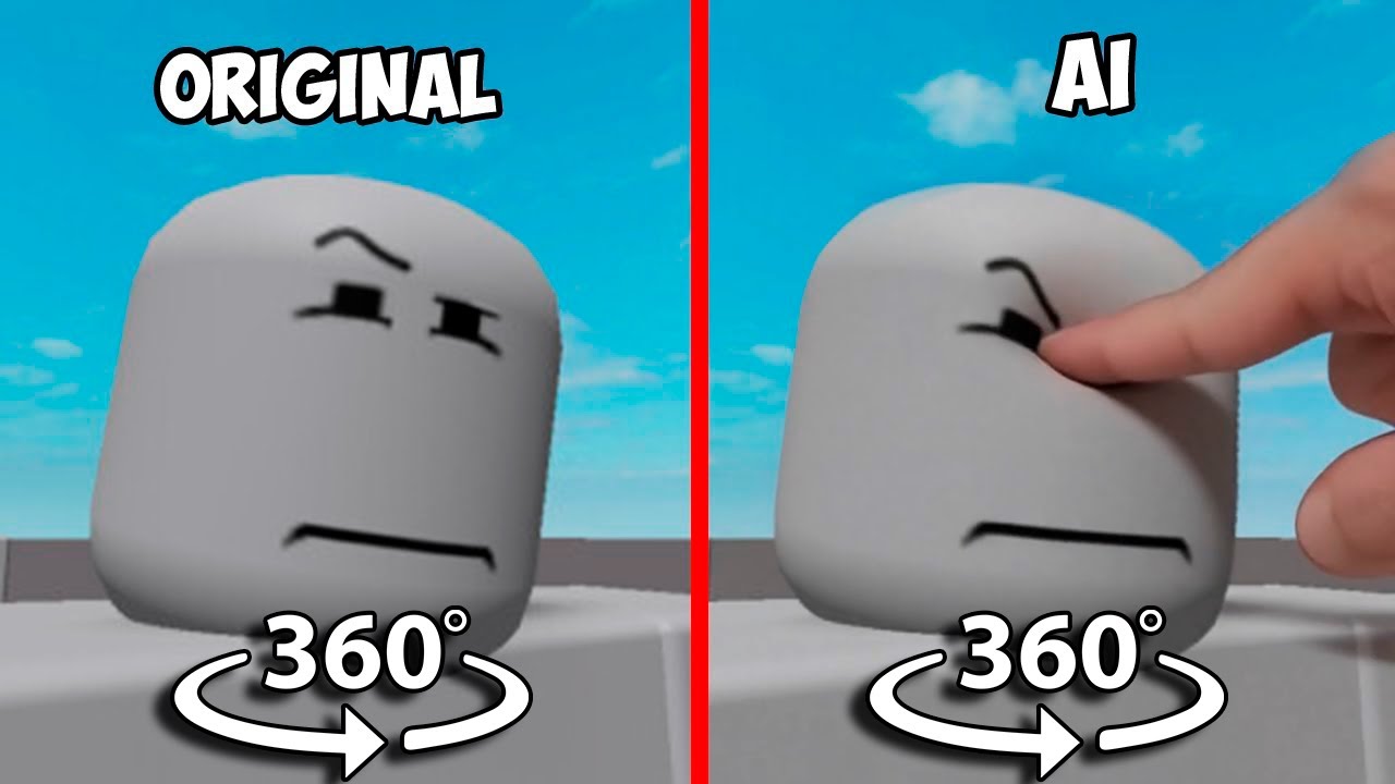 360° VR Roblox memes getting poked in Pika AI - YouTube